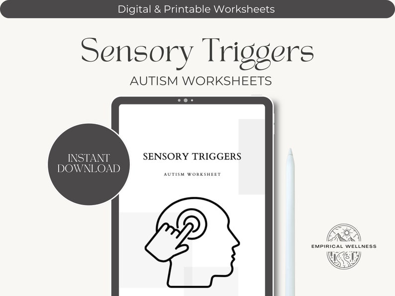 Autism Sensory Triggers Worksheets for Adults (digital Download) - Etsy