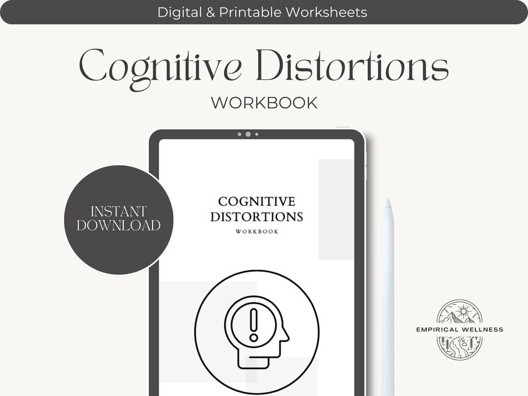 Challenge Your Thoughts: Printable & Digital Cognitive Distortions ...
