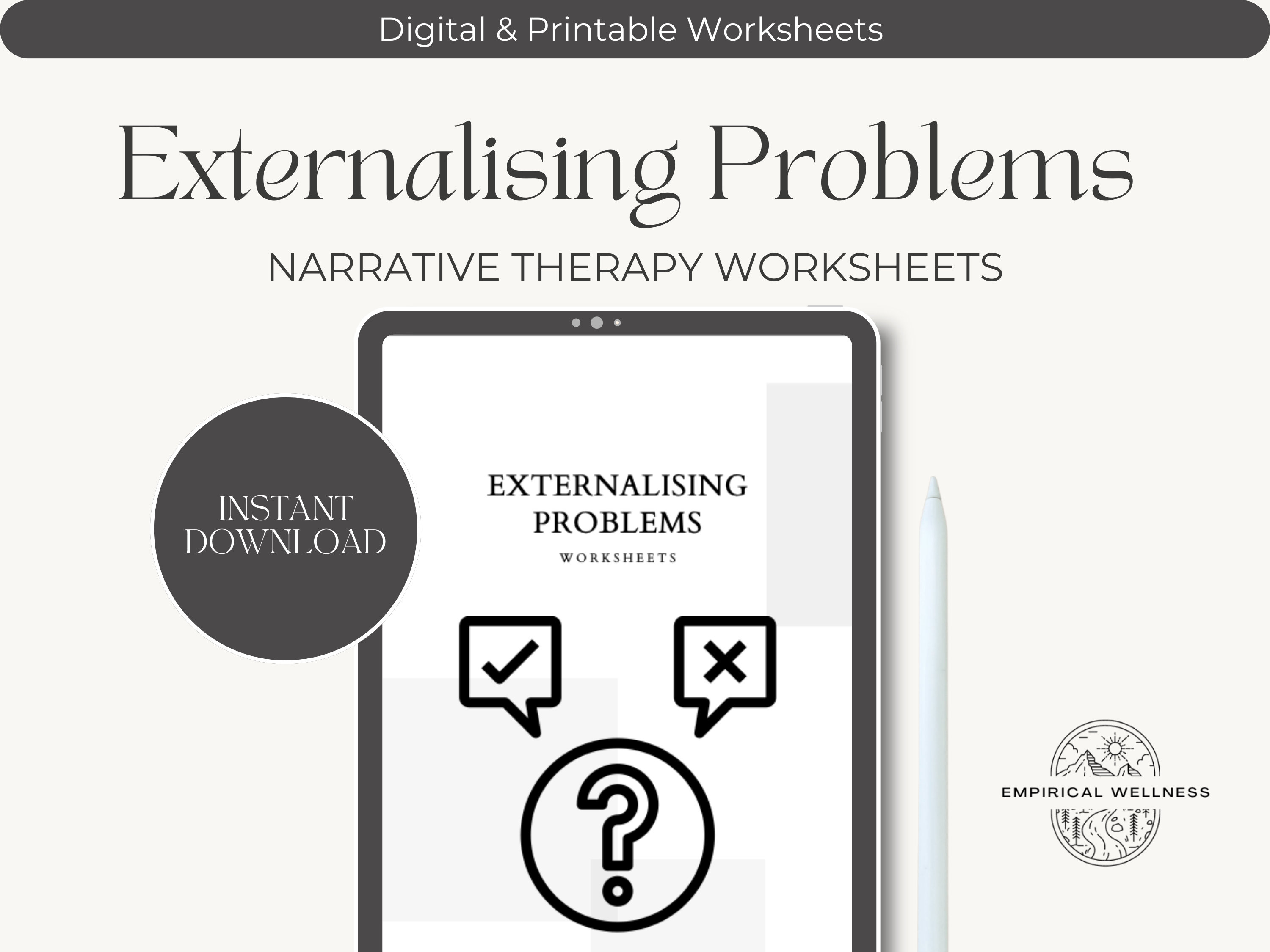 Transforming Challenges: Printable & Digital Narrative Therapy ...