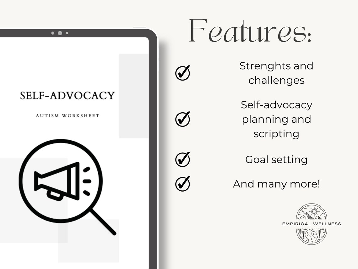 Autism Self-advocacy Worksheets Develop Advocacy Skills and Enhance ...