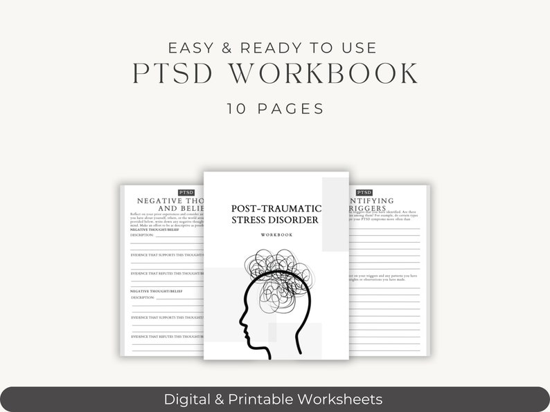Overcome PTSD With Our Printable and Digital Mental Health Worksheets ...