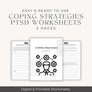 Coping With PTSD: Printable and Digital Mental Health Worksheets to ...