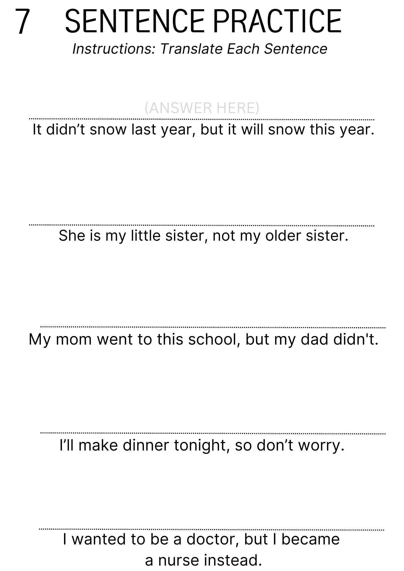 이/가 Vs 은/는 Practice Worksheets, Korean Particles Worksheets, Korean ...