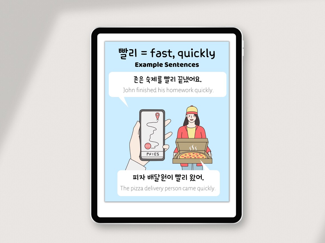 Korean Vocabulary Picture Book 100 Common Korean Words Beginner Korean ...