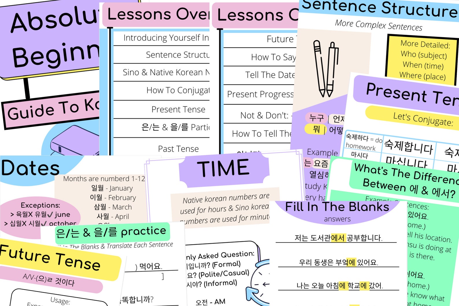 Absolute Beginner's Guide to Korean | Etsy