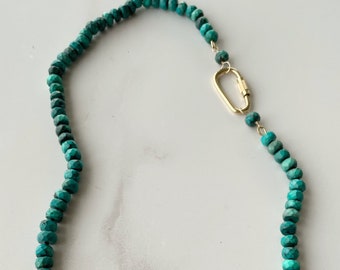Turquoise Knotted Necklace - Etsy