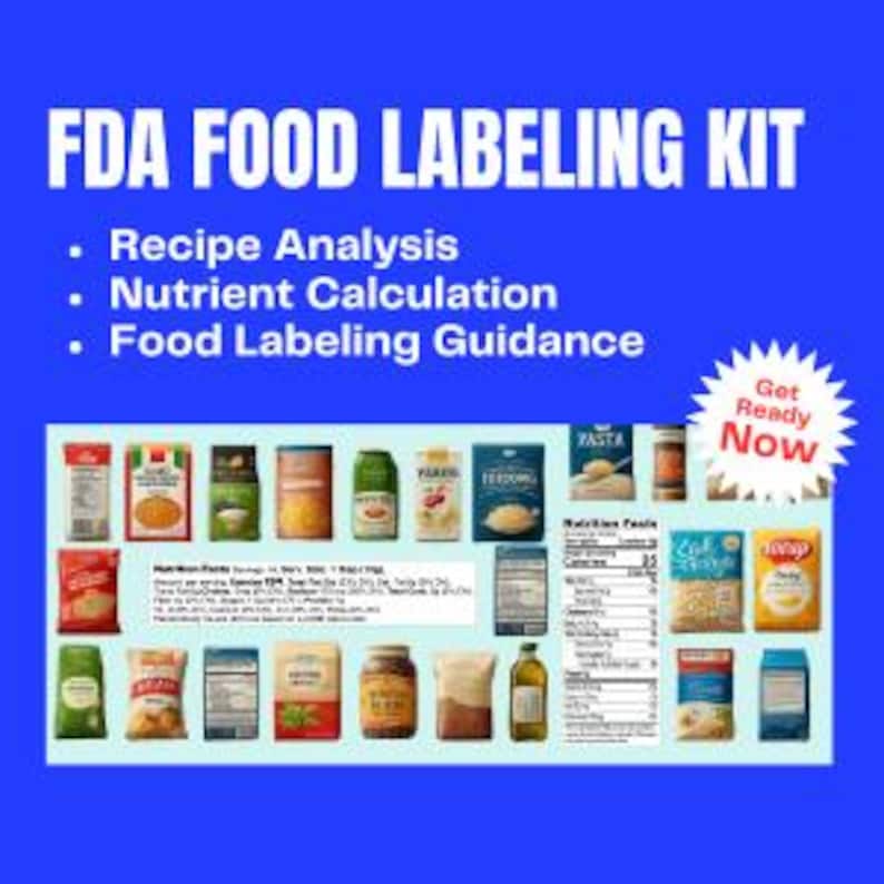 FDA Nutrition Facts Labeling Compliance Kit – Templates, Calculator ...