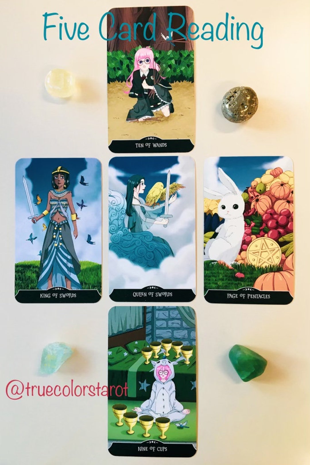 Tarot Five Card Reading - Etsy