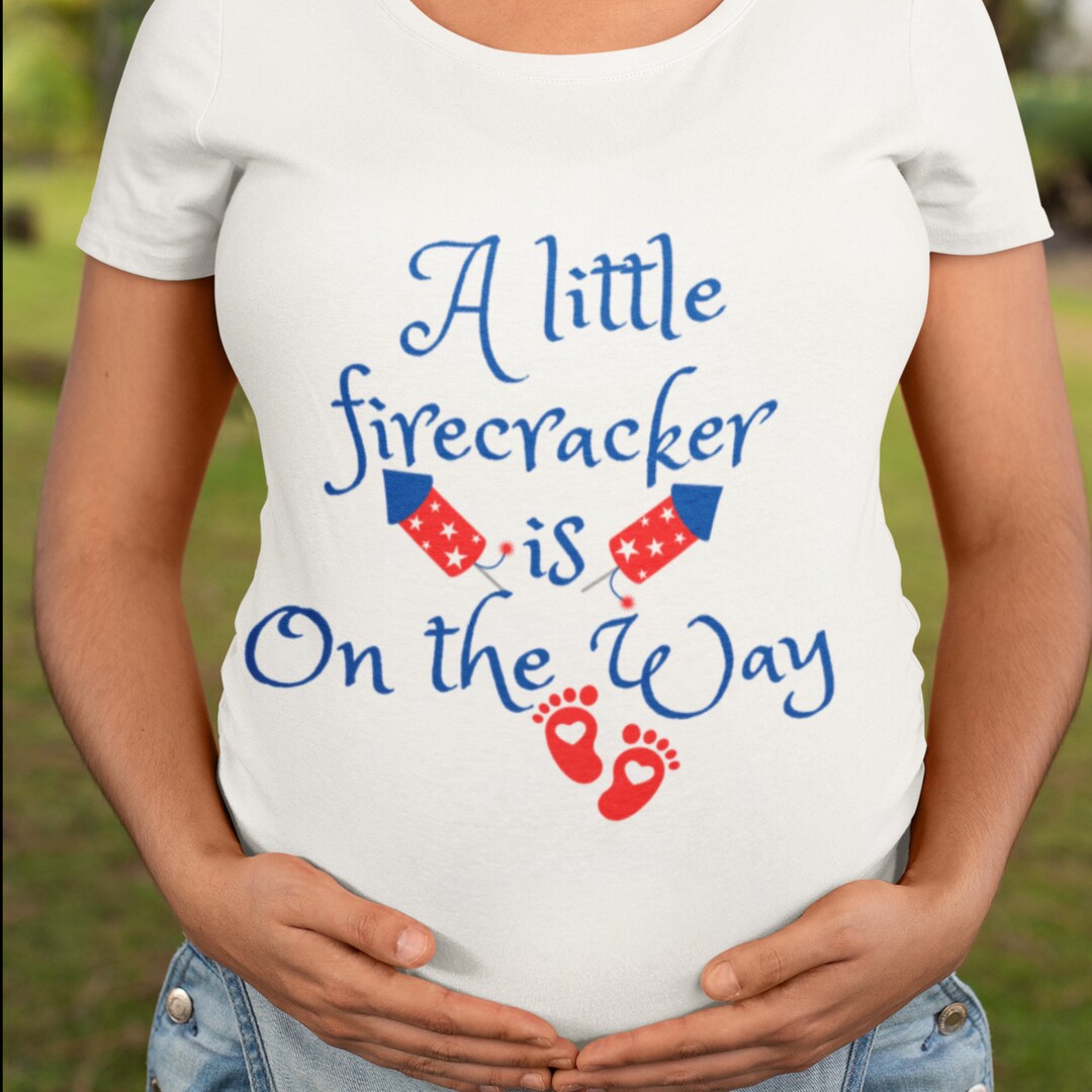 A Little Firecracker is on the Way Baby PNG, SVG Digital Download Cut ...