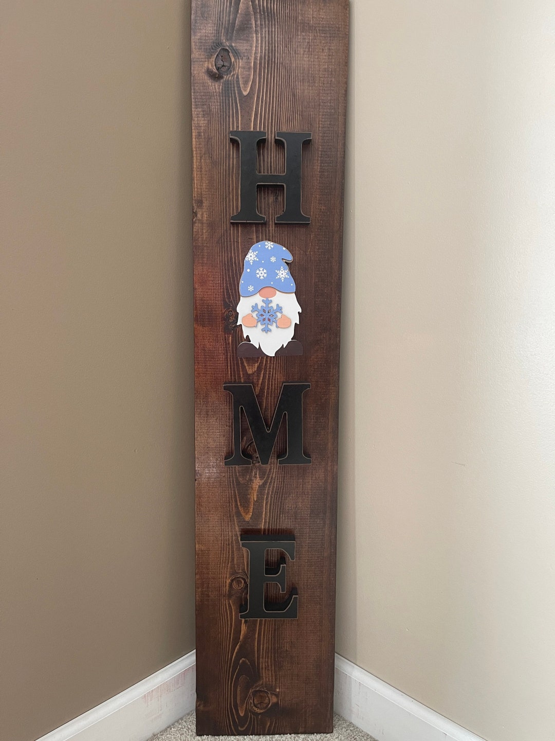 Gnome HOME Front Porch or Indoor Sign - Etsy