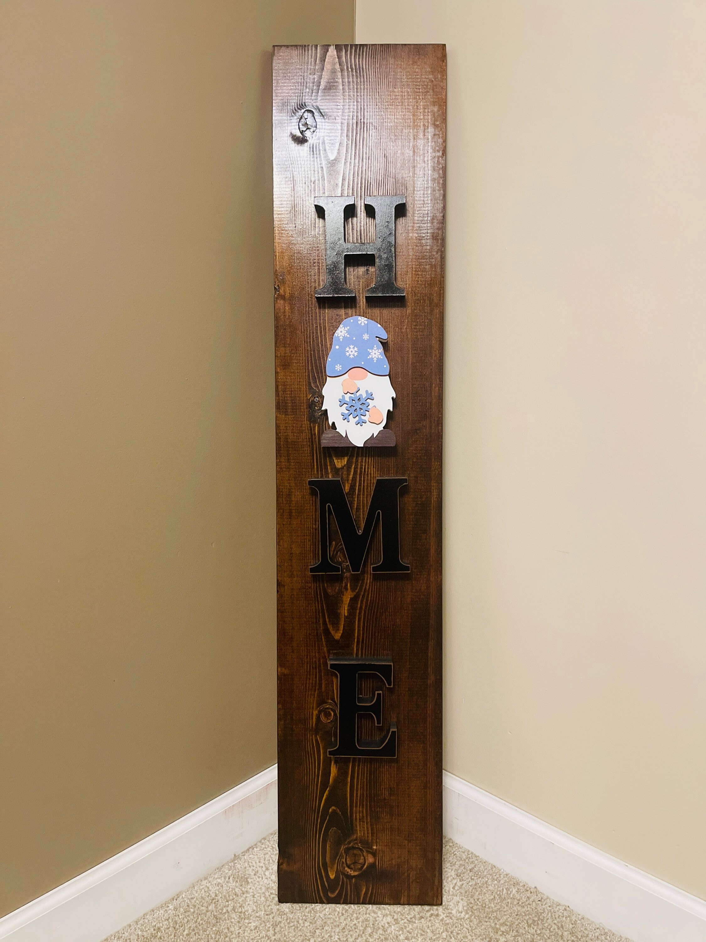 Gnome HOME Front Porch or Indoor Sign - Etsy