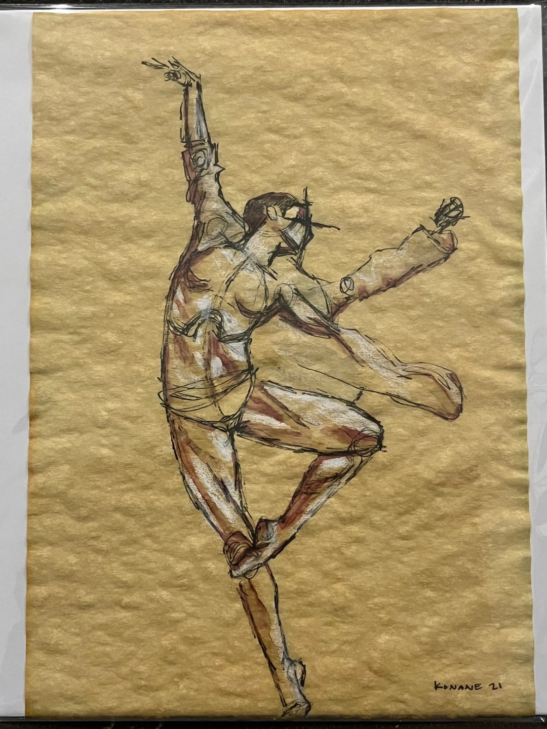 Original Dancing Woman Drawing, Dancing Woman Sketch, Original Art - Etsy