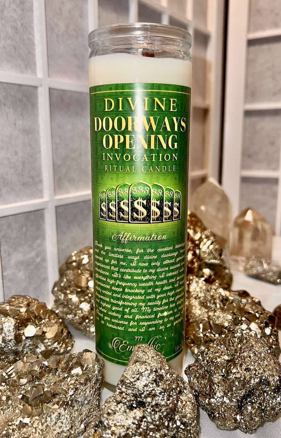 Divine Doorways Opening Invocation Ritual Candle With Affirmation, 16 ...