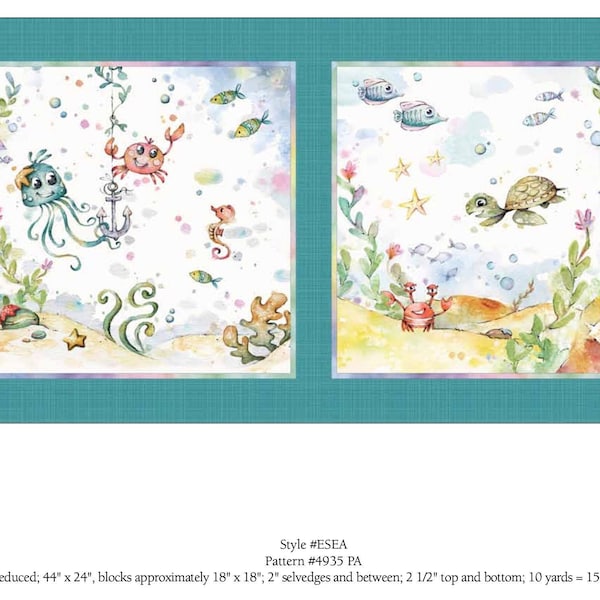 Ocean Quilt Panel - Etsy