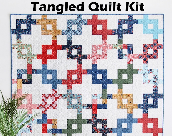 Tangled Quilt Kit With Fabric and Pattern for 60 X 70'' Quilt Top and ...