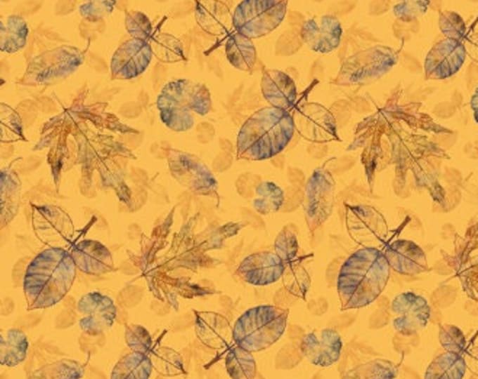 Leaf Toile Cotton Fabric A Flutter of Leaves 29123-S Autumn ...