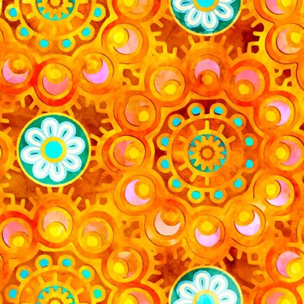 Medallion Print Fabric - Etsy