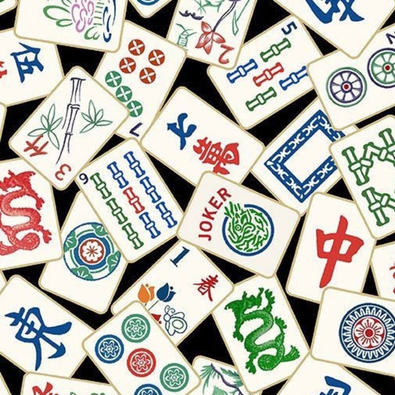 Mahjong Fabric by the Yard - Etsy