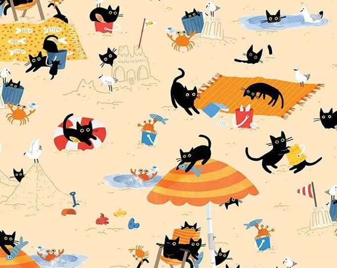 Sandy Paws Cotton Fabric, Sandy Paws Leezaworks Dear Stella DLW2803 FQ ...