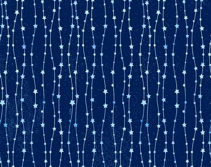 String of Stars Cotton Fabric, Celestial 29631 Kate Ward Thacker QT ...