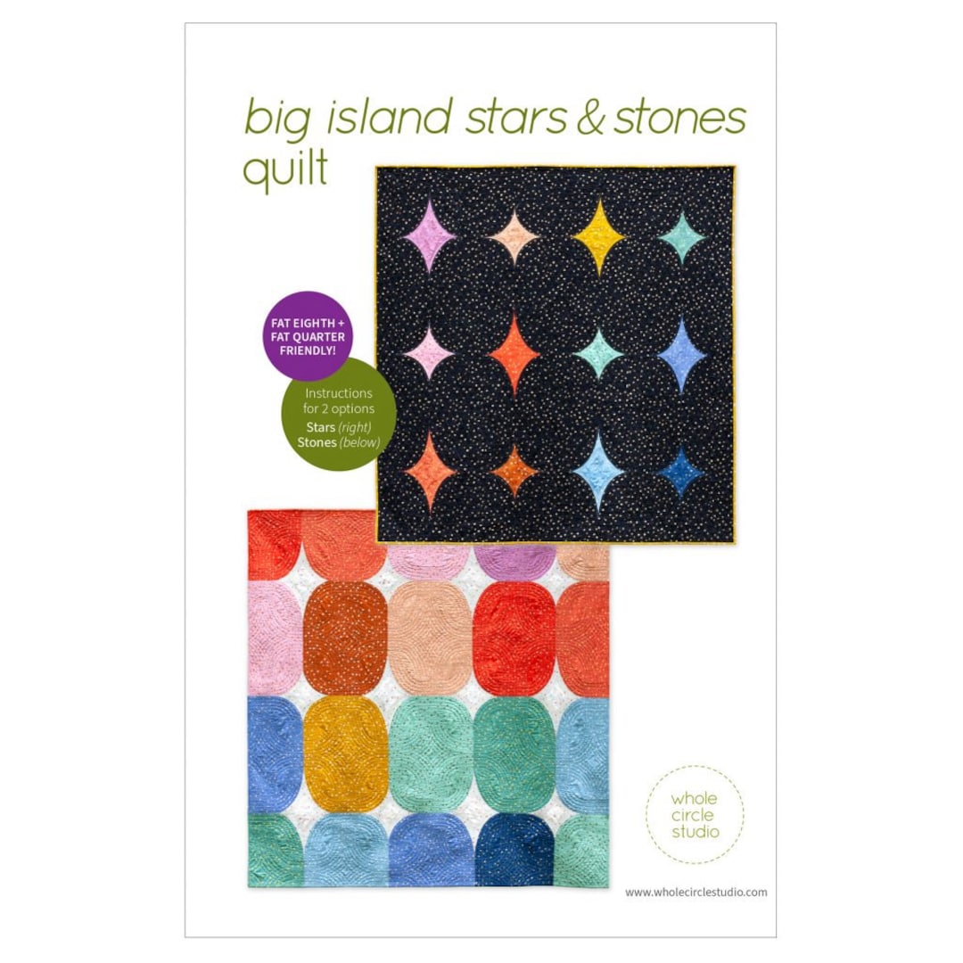 Big Island Stars and Stones Quilt Pattern - Whole Circle Studio WCS ...