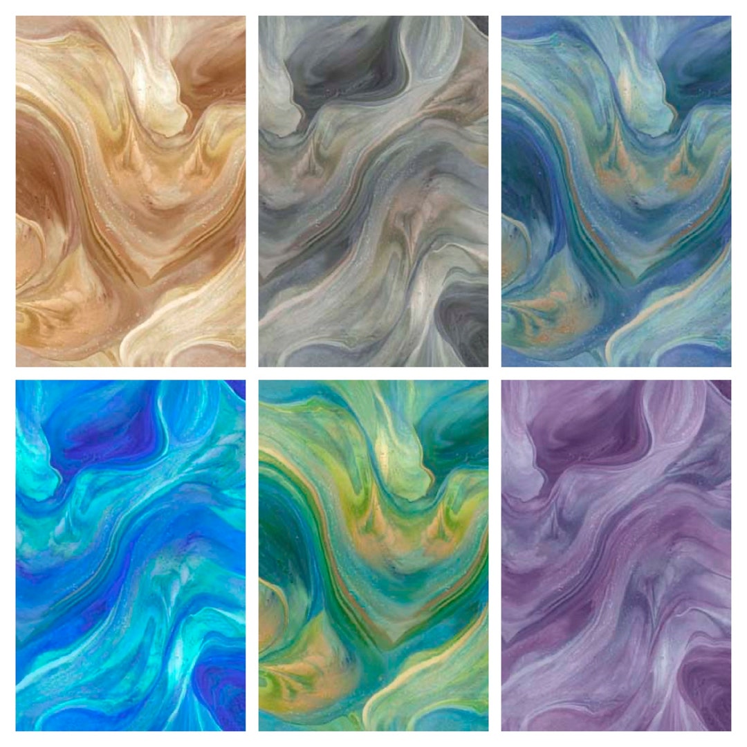 Lava Cotton Fabric Surge 29924 Storm Ocllo Mason QT Fabrics Mottled ...