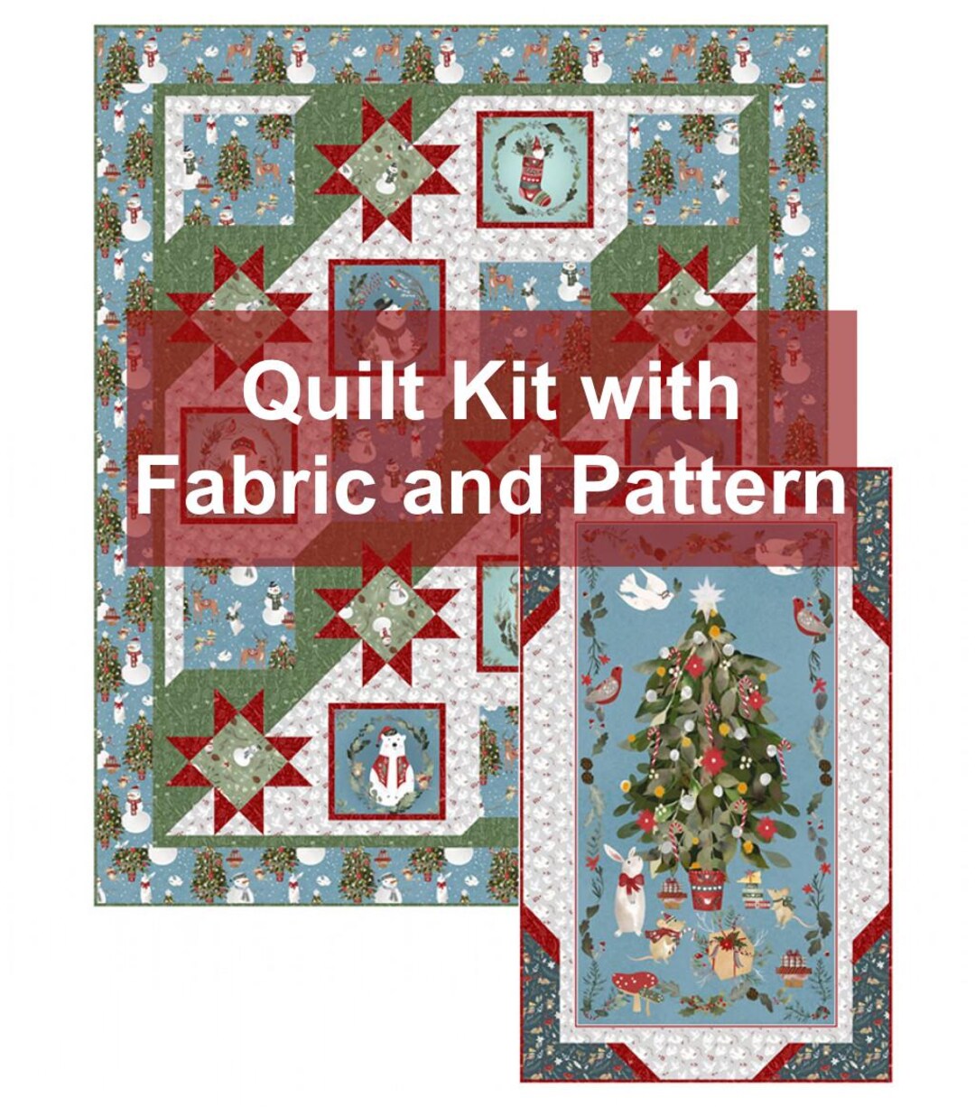Christmas for All Quilt Kit With Fabric and Pattern for Quilt Top and Binding, Glad Tidings We ...