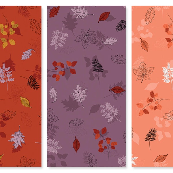 Falling Leaves Fabric - Etsy