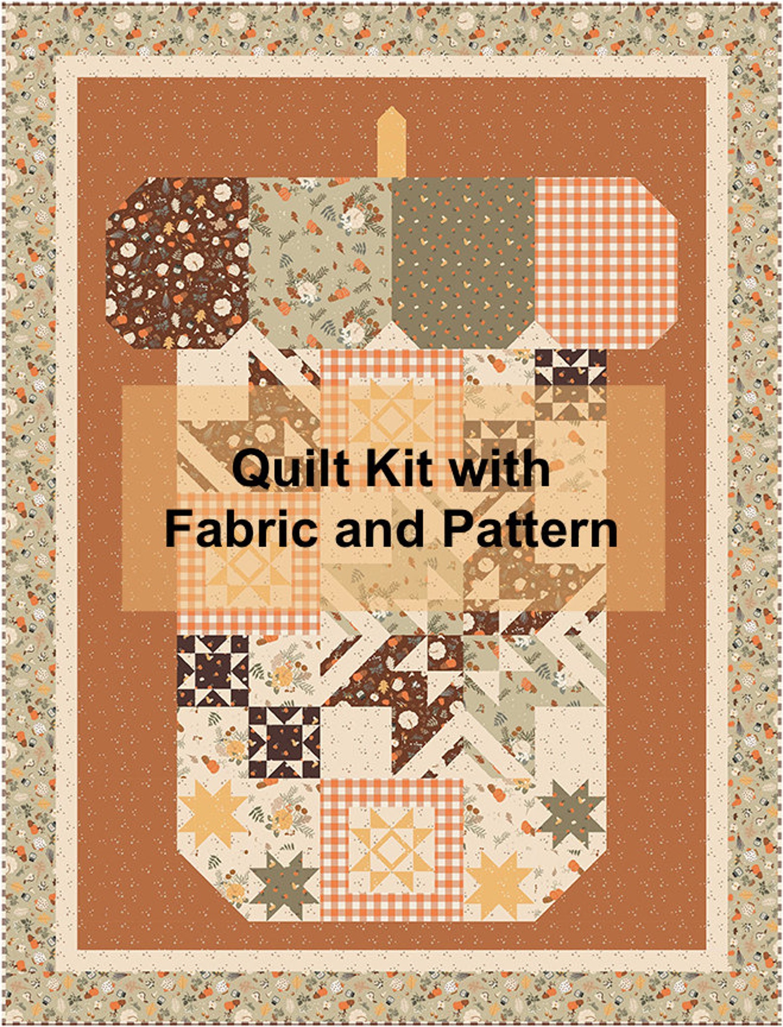 Acorn Acre Quilt Kit With Fabric and Pattern for Quilt Top & Binding ...