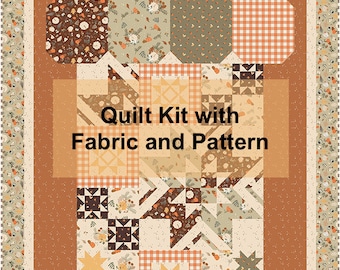 Turkey Trot Table Runner Quilt Kit With Fabric and Pattern for Quilt ...