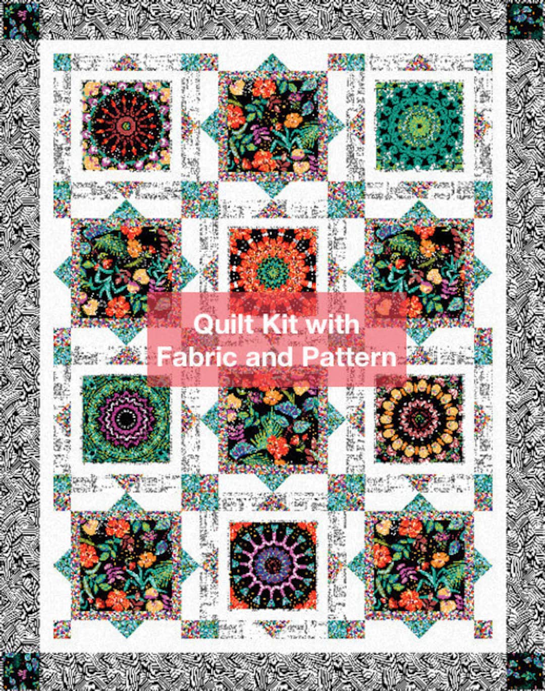 Hothouse Magic Quilt Kit With Fabric and Pattern for Quilt Top and ...