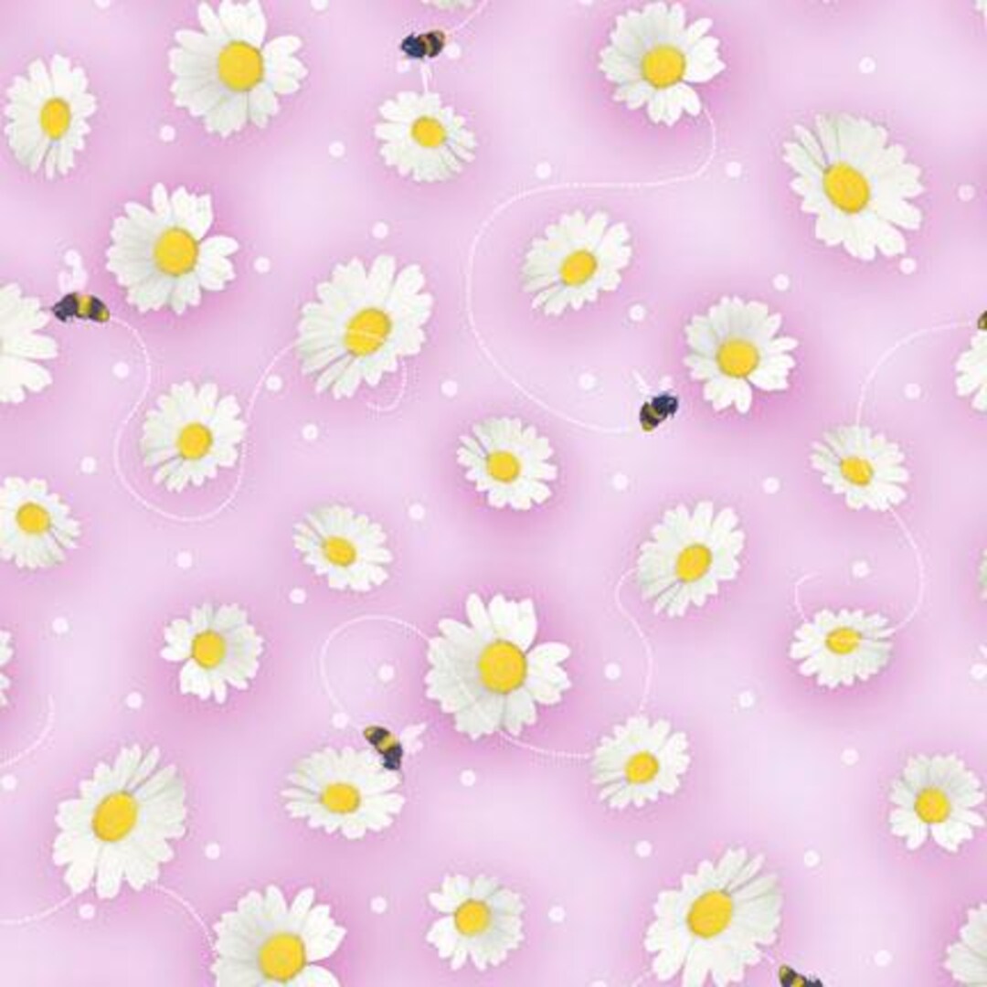 Daisy Toss Cotton Fabric, Spring Sweeties 6149, Pip P&B Textiles, BTY ...