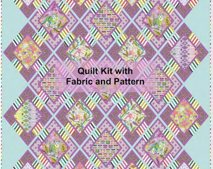 Cat's Cradle Quilt Kit With Fabric and Pattern for Quilt Top & Binding ...