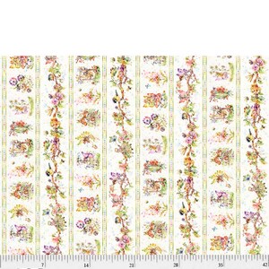 Mystical Border Stripe Cotton Fabric Fairy Garden FAIG5155E Sillier ...