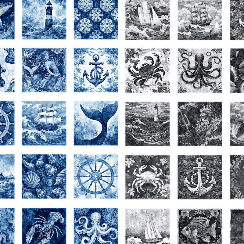 Ocean Blues Morris - Etsy