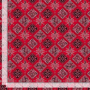 Bandana Paisley Cotton Fabric, CD3343 Country Roads Timeless Treasures ...