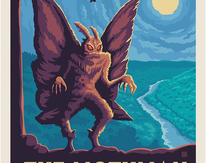 The Mothman Panel Cotton Fabric, PD15330 Legends of the National Parks ...