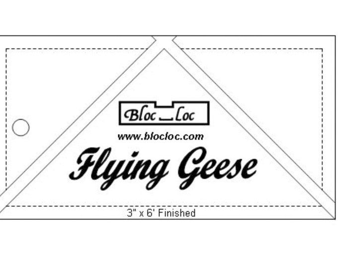 Bloc Loc Flying Geese Ruler 3″ X 6″ (3 1/2″ X 6 1/2″ Trimmed), Quilting ...