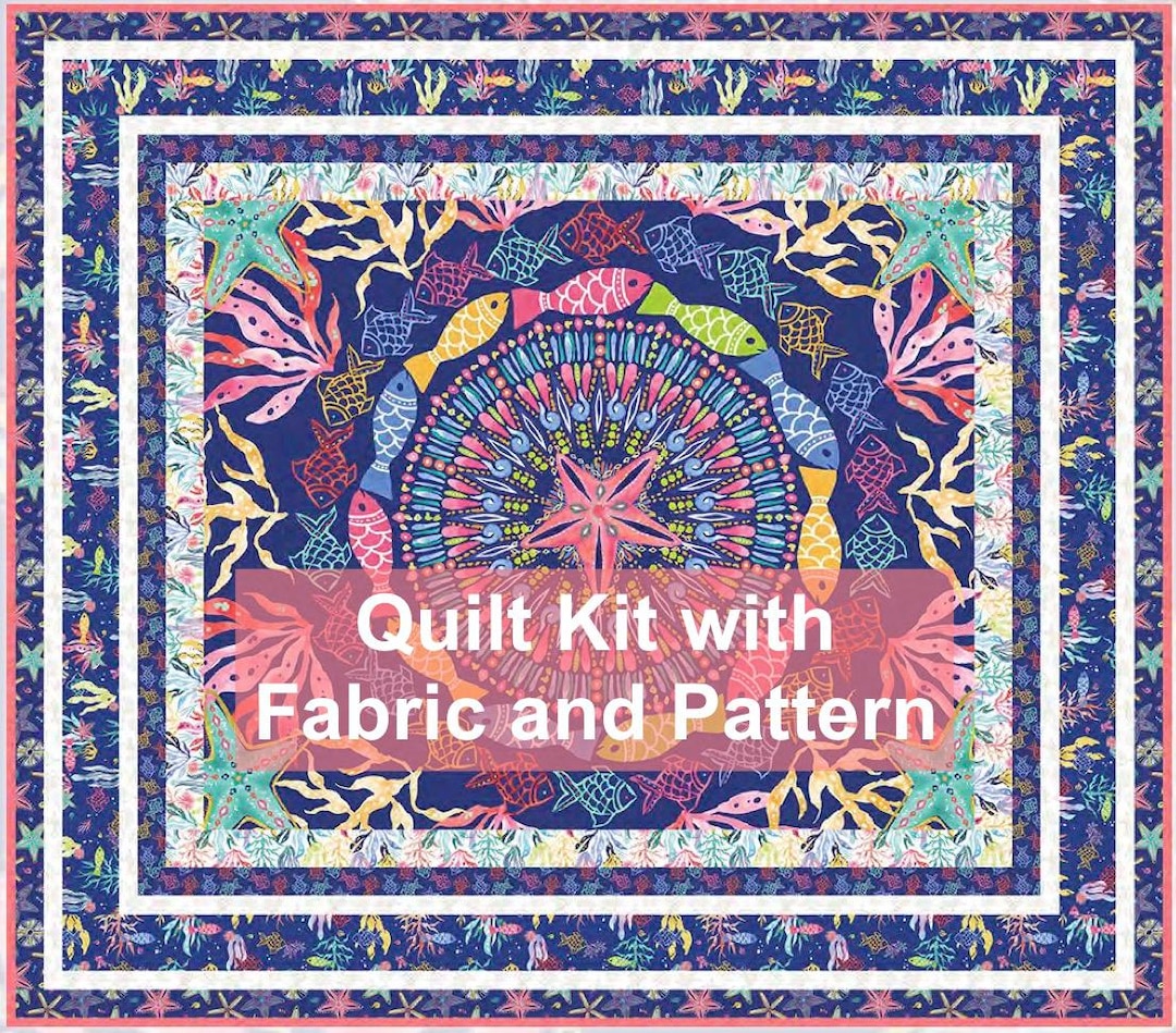 Under the Surf Quilt Kit With Fabric and Pattern for Quilt Top ...