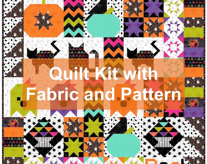 Spooky Sampler Quilt Kit With Fabric and Pattern for Quilt Top ...