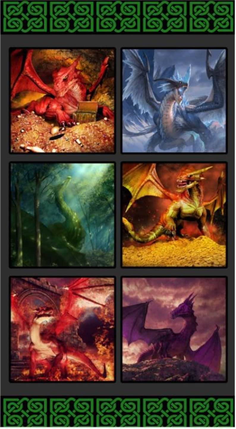Dragon Block Panel Cotton Fabric, 2035A Kennard & Kennard, K K Milvale ...