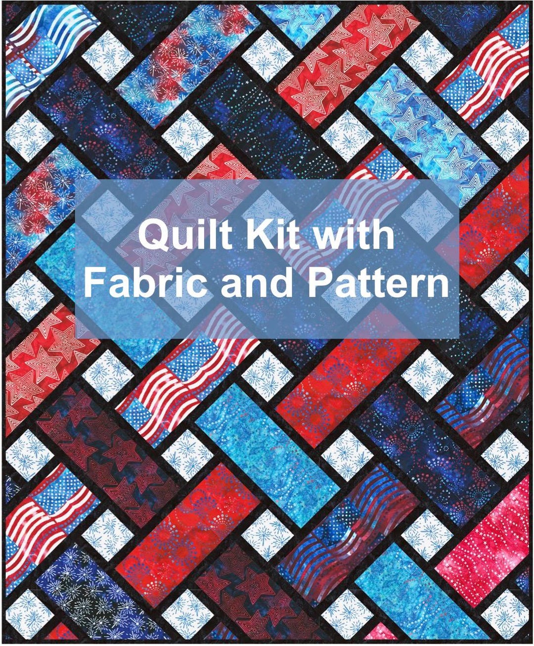 Tessa Quilt Kit With Fabric and Pattern for Quilt Top & Binding ...