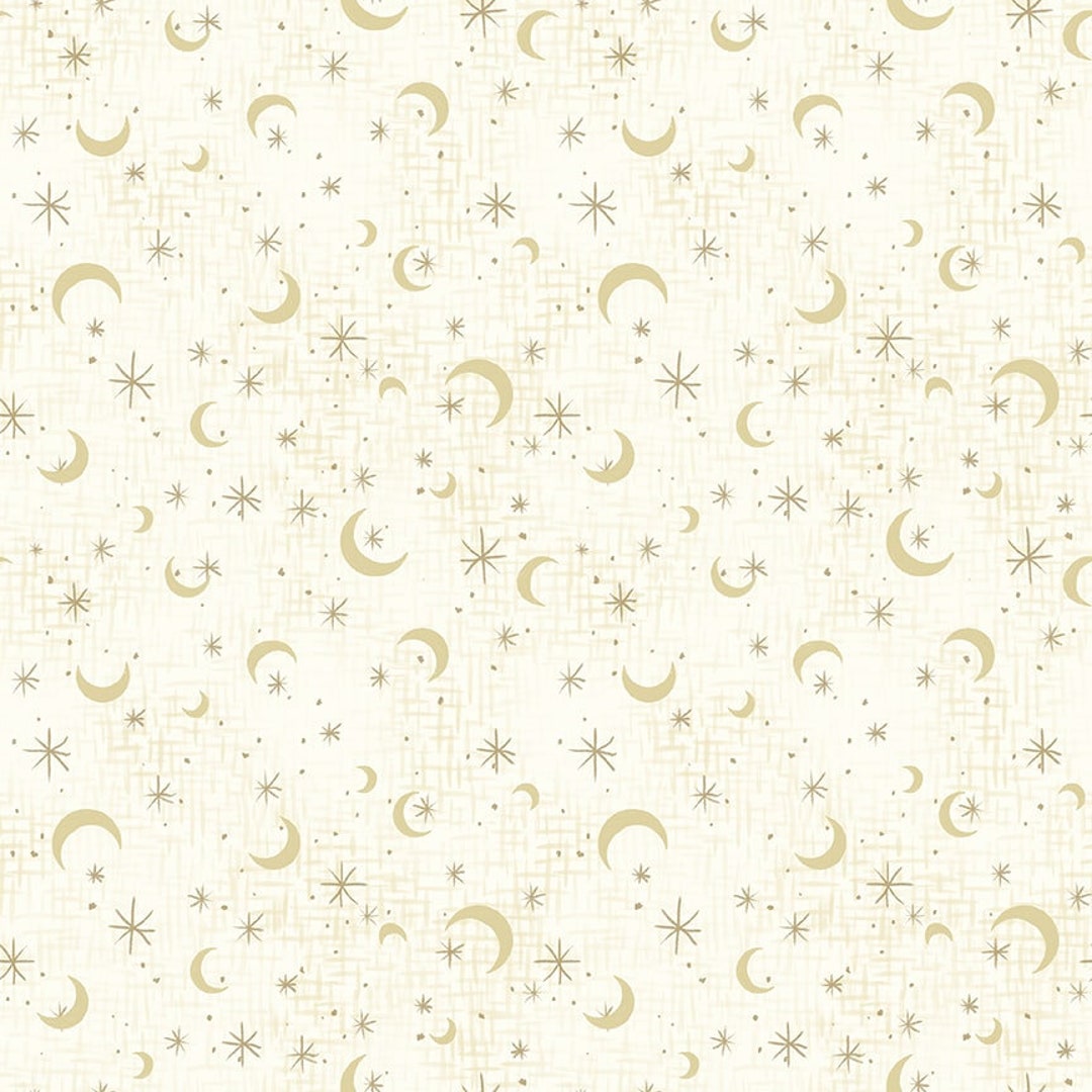 Crescent Moons With Stars Cotton Fabric 2903-41 Midnight Rendezvous ...