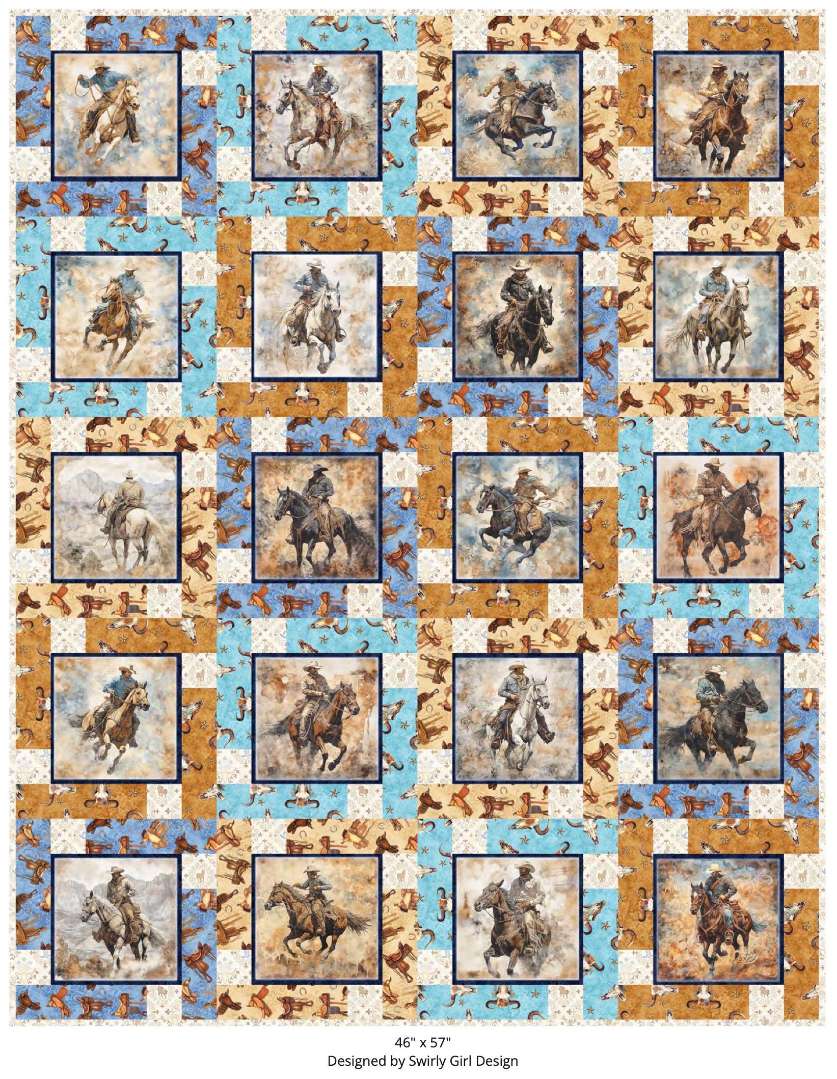 Bandana Cotton Fabric, 30629 Running Wild, Morris Creative QT Fabrics ...