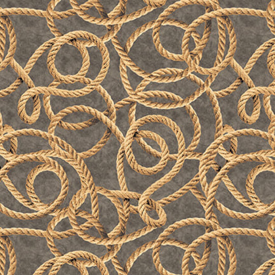 Lasso Ropes Cotton Fabric, Cowboy Culture 3339-95 Urban Essence Blank ...