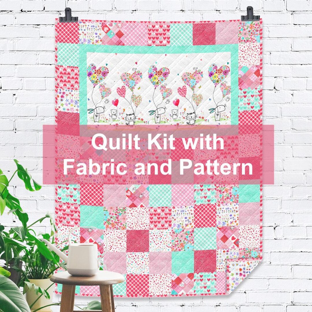 Heirloom Quilt Kit With Fabric and Pattern for Quilt Top & Binding ...