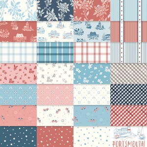 Plaid Cotton Fabric, Portsmouth Amy Smart Riley Blake Patriotic ...