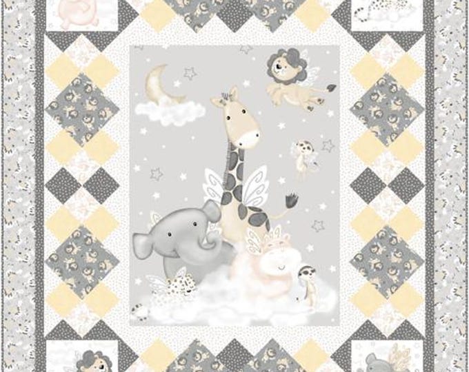 Goodnight Jungle Panel Quilt Kit With Fabric and Pattern for Quilt Top ...