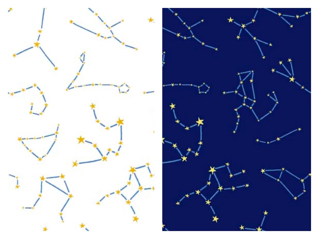 Constellations Cotton Fabric, Zodiac Dreams Heidi Vilkman QT Fabrics ...