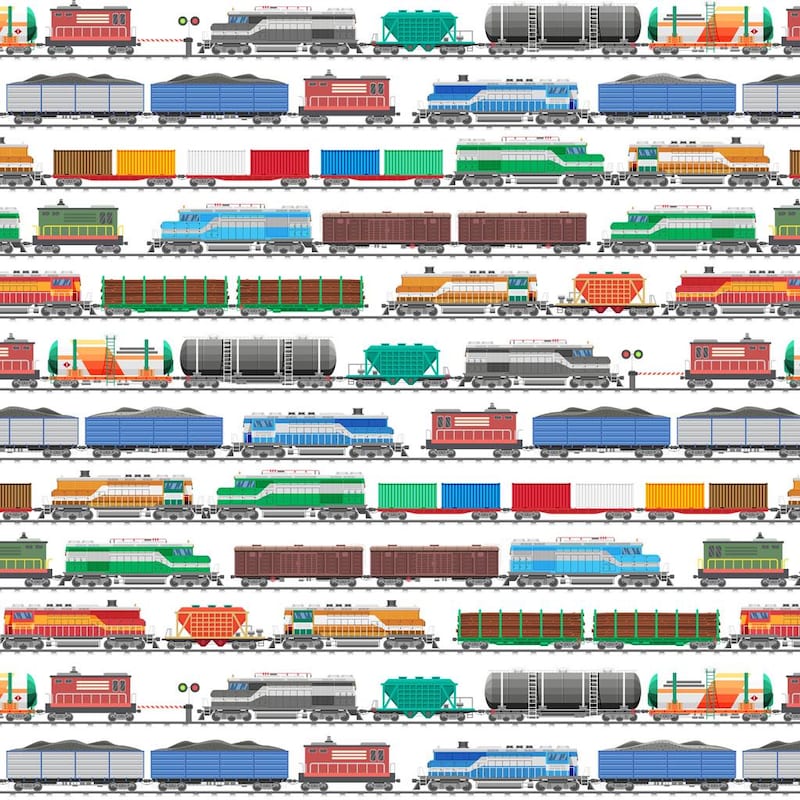 Train Fabric - Etsy